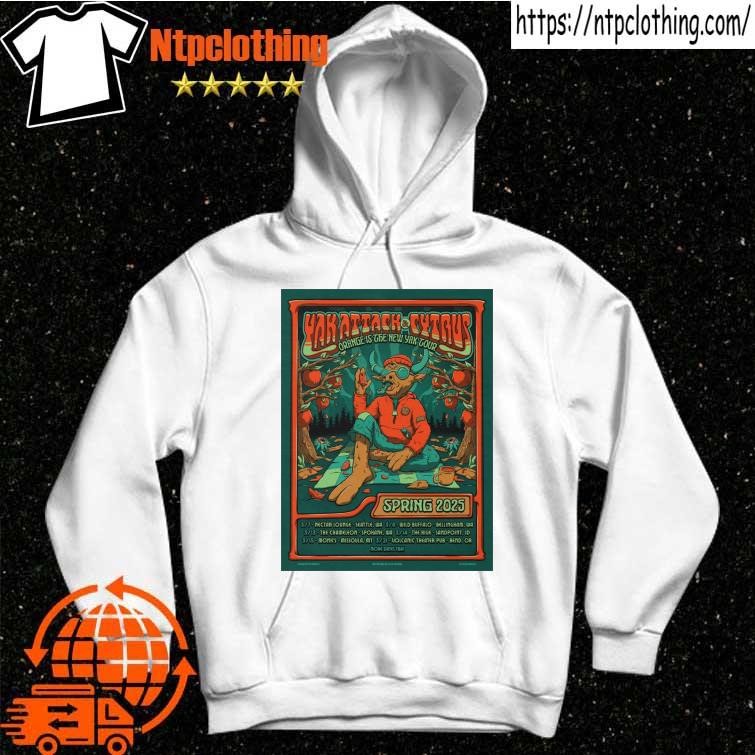 Official Yak Attack And Cytrus Orange Is The New Yak Tour Spring 2025 Poster T Shirts, hoodie ...